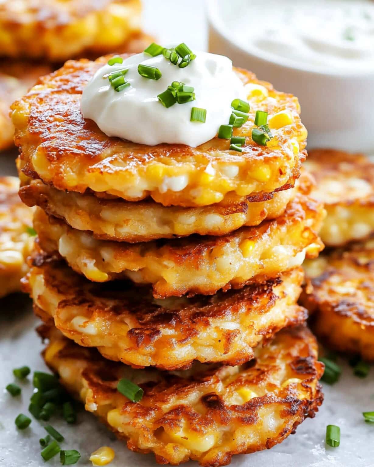 Corn Fritters Recipe - YummyHere
