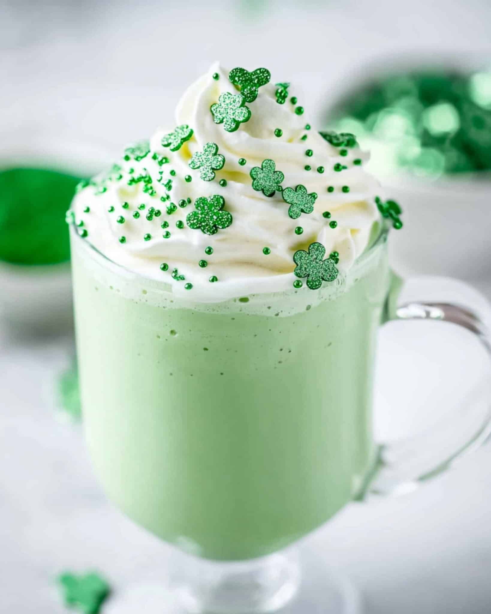 Homemade Shamrock Shake Recipe - YummyHere