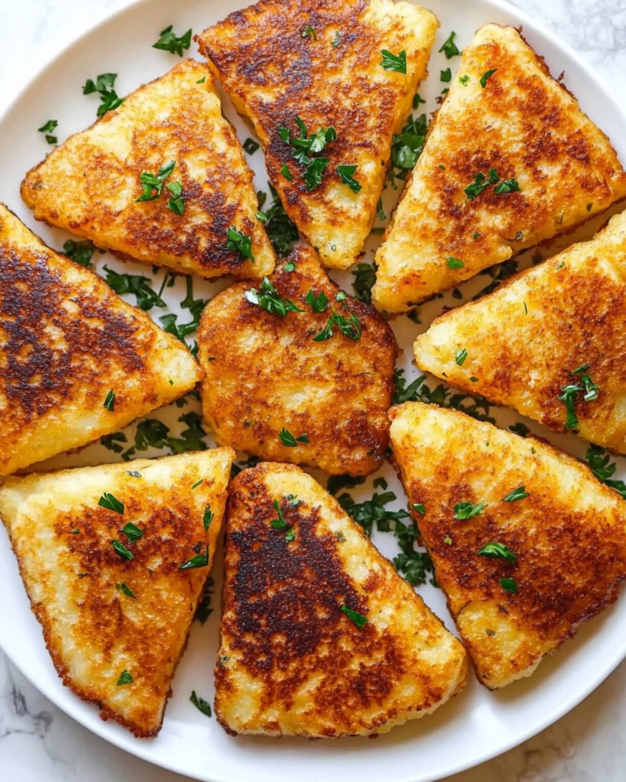 Irish Potato Cakes (Potato Farls) Recipe - YummyHere