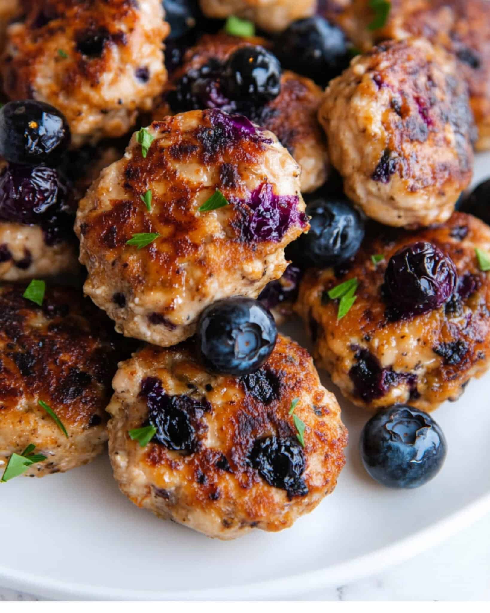 Blueberry Turkey Breakfast Sausage Recipe - YummyHere