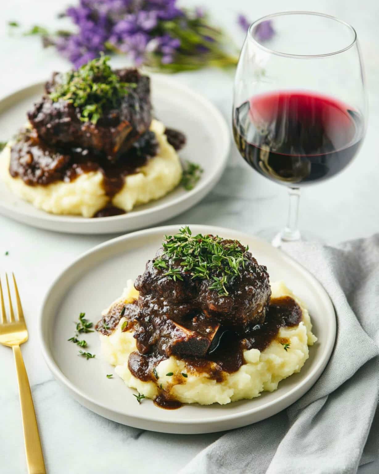 Braised Beef Short Ribs Recipe - YummyHere