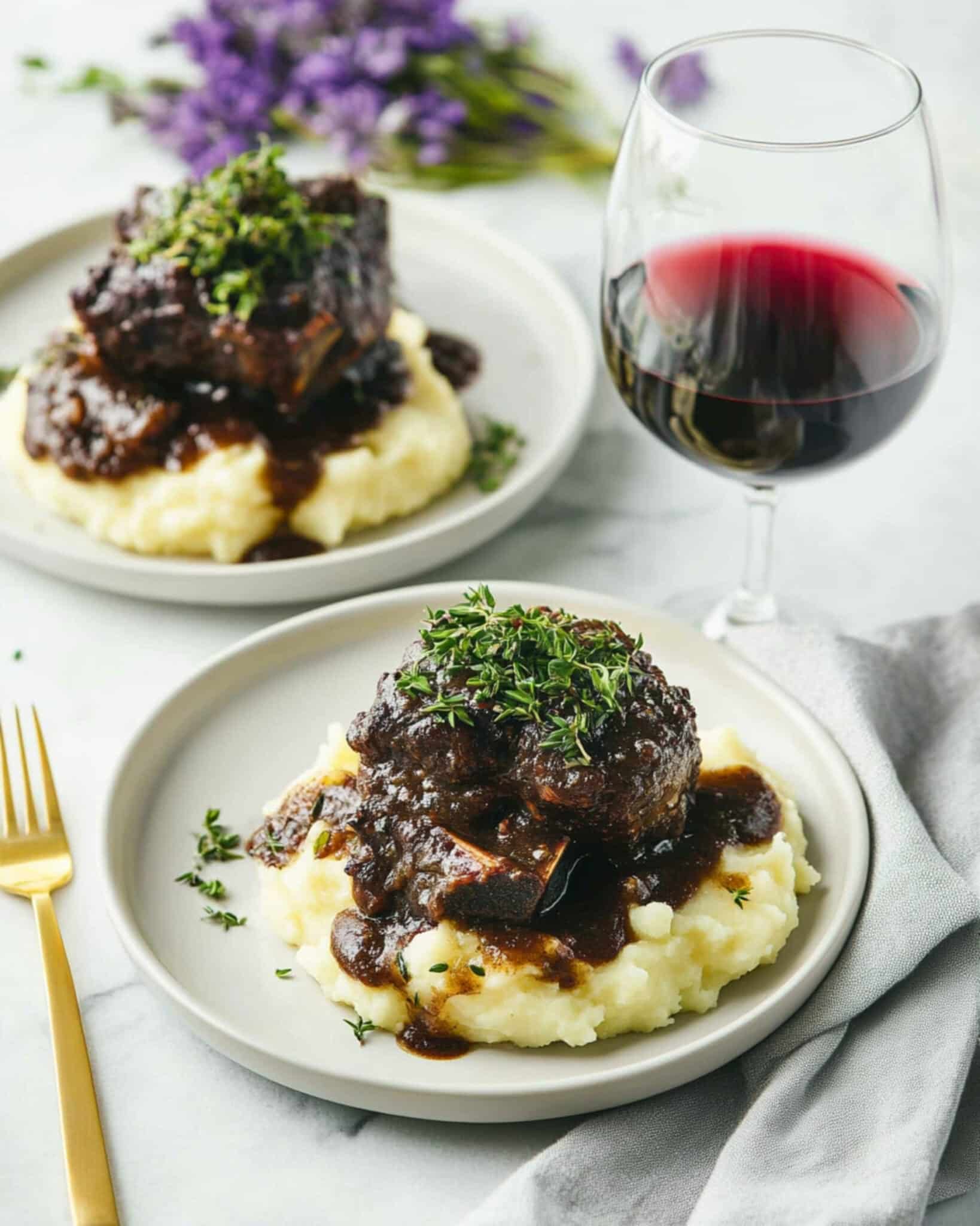 Braised Beef Short Ribs Recipe - YummyHere
