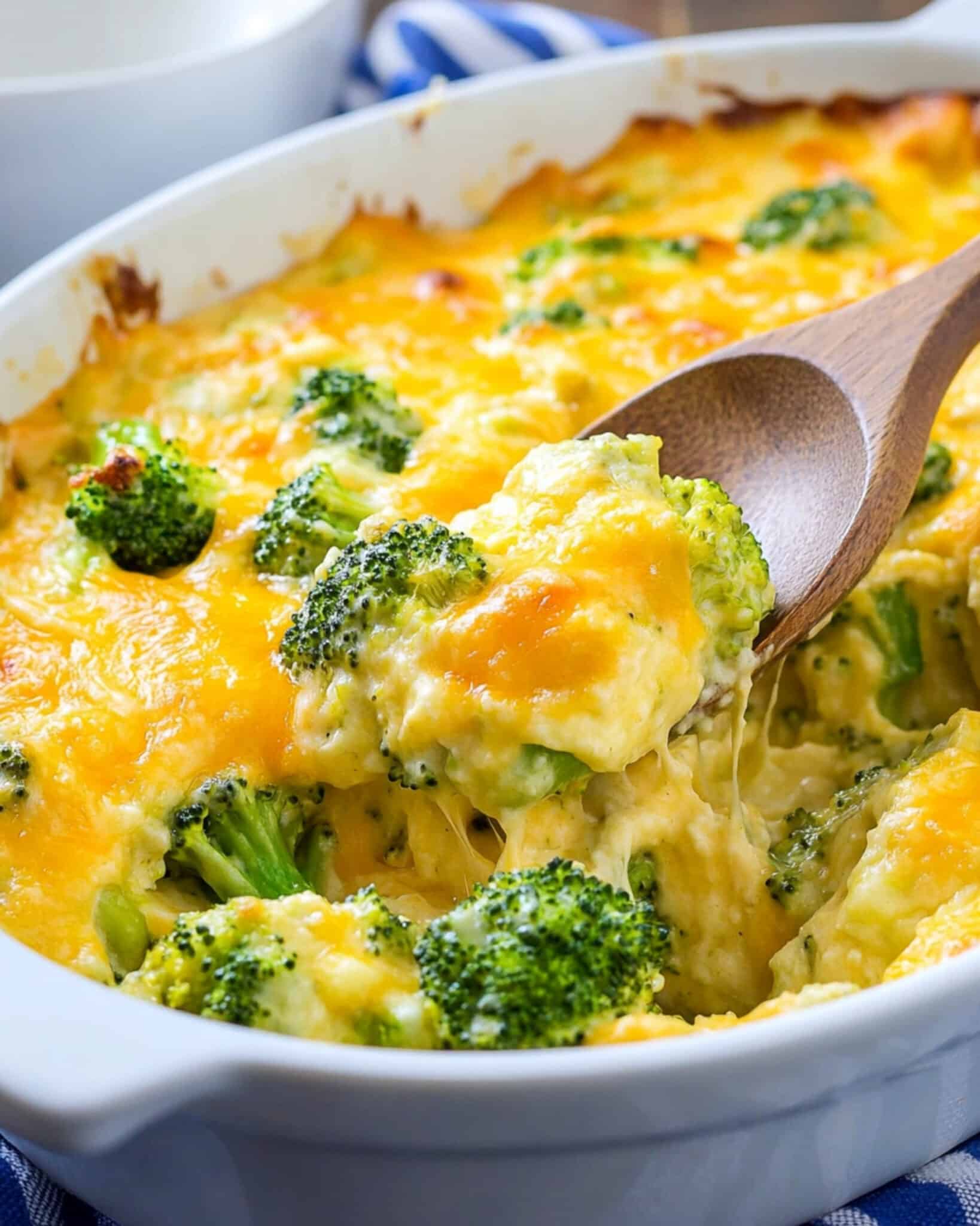 Broccoli Rice Casserole Recipe - YummyHere