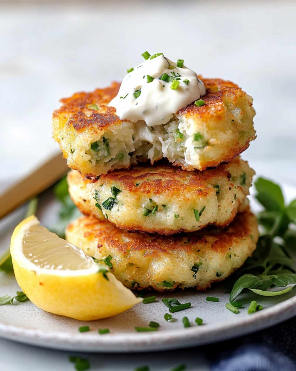 Cheesy Potato Cakes Recipe - YummyHere