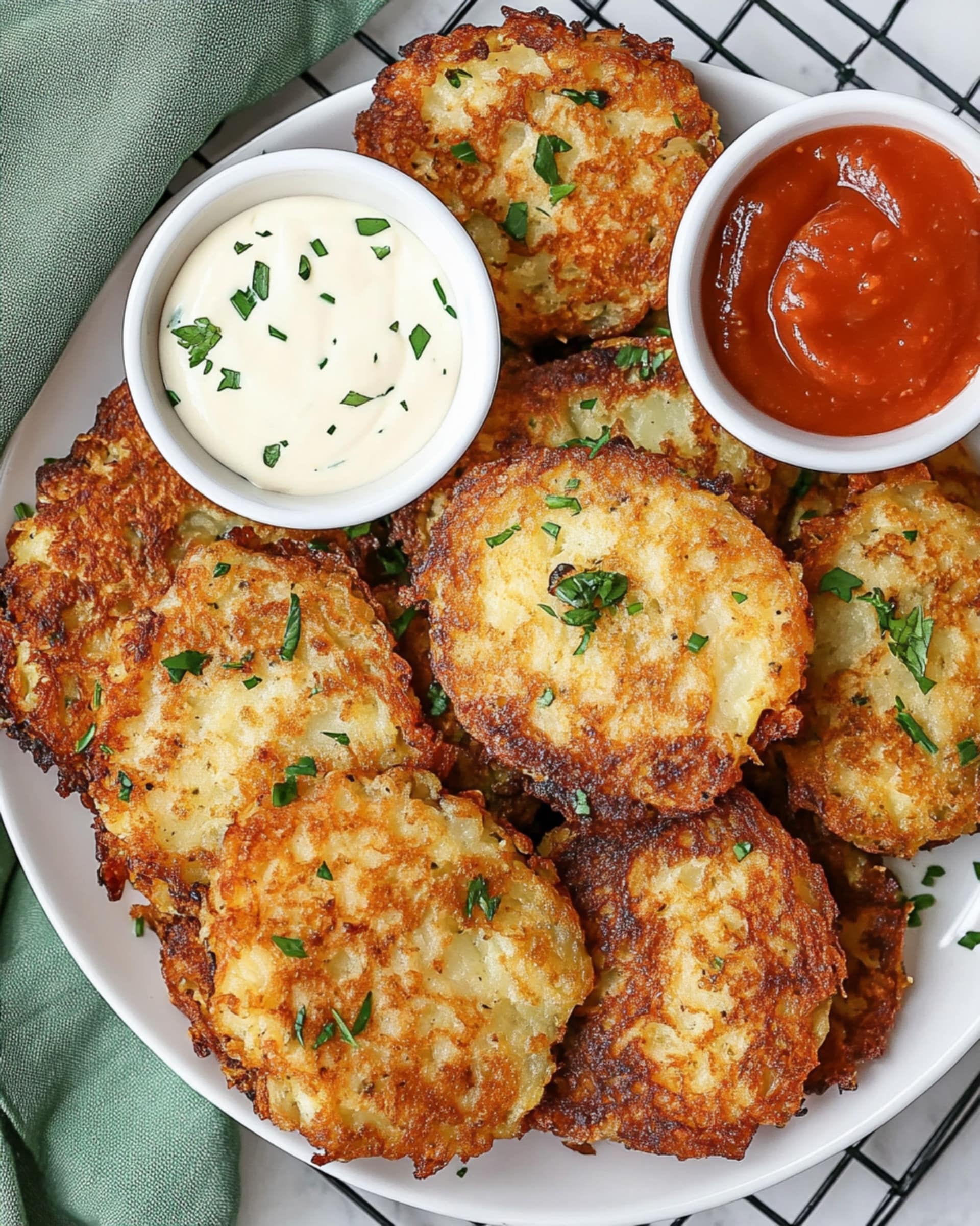 Crispy Hash Browns Recipe - YummyHere