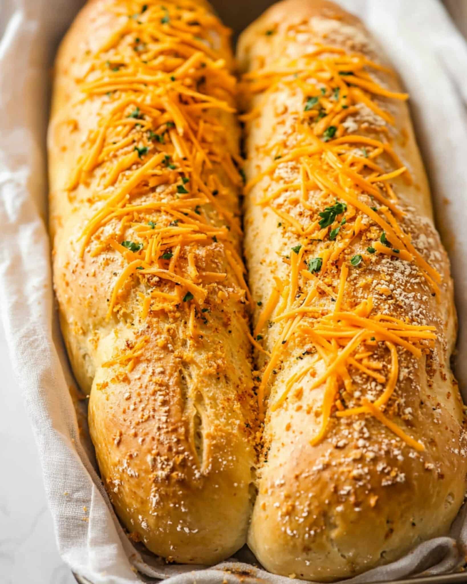 Italian Herbs and Cheese Bread (Subway Copycat Recipe) - YummyHere