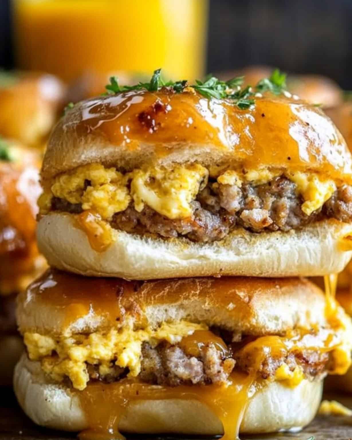 Cowboy Breakfast Sliders Recipe - YummyHere