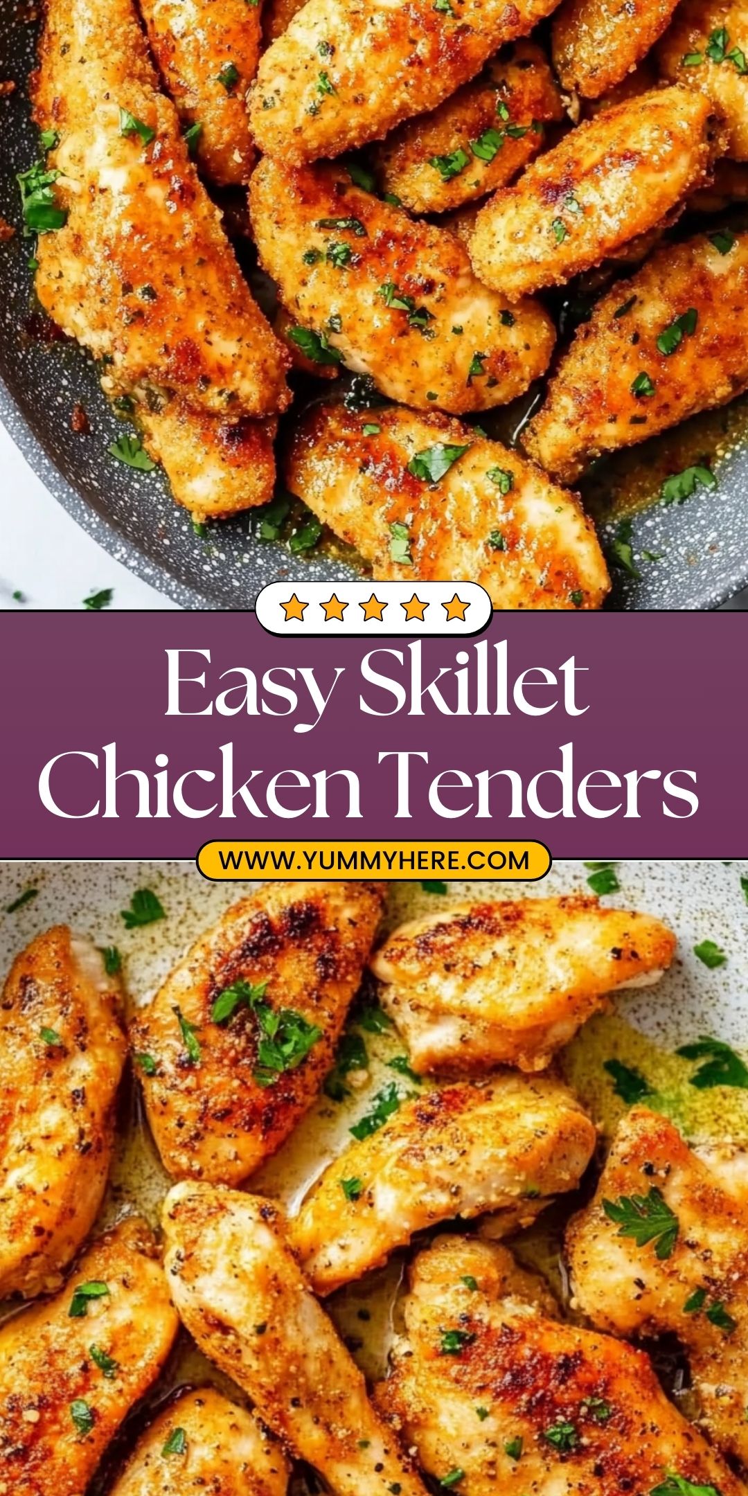 Juicy Chicken Tenders Recipe - YummyHere