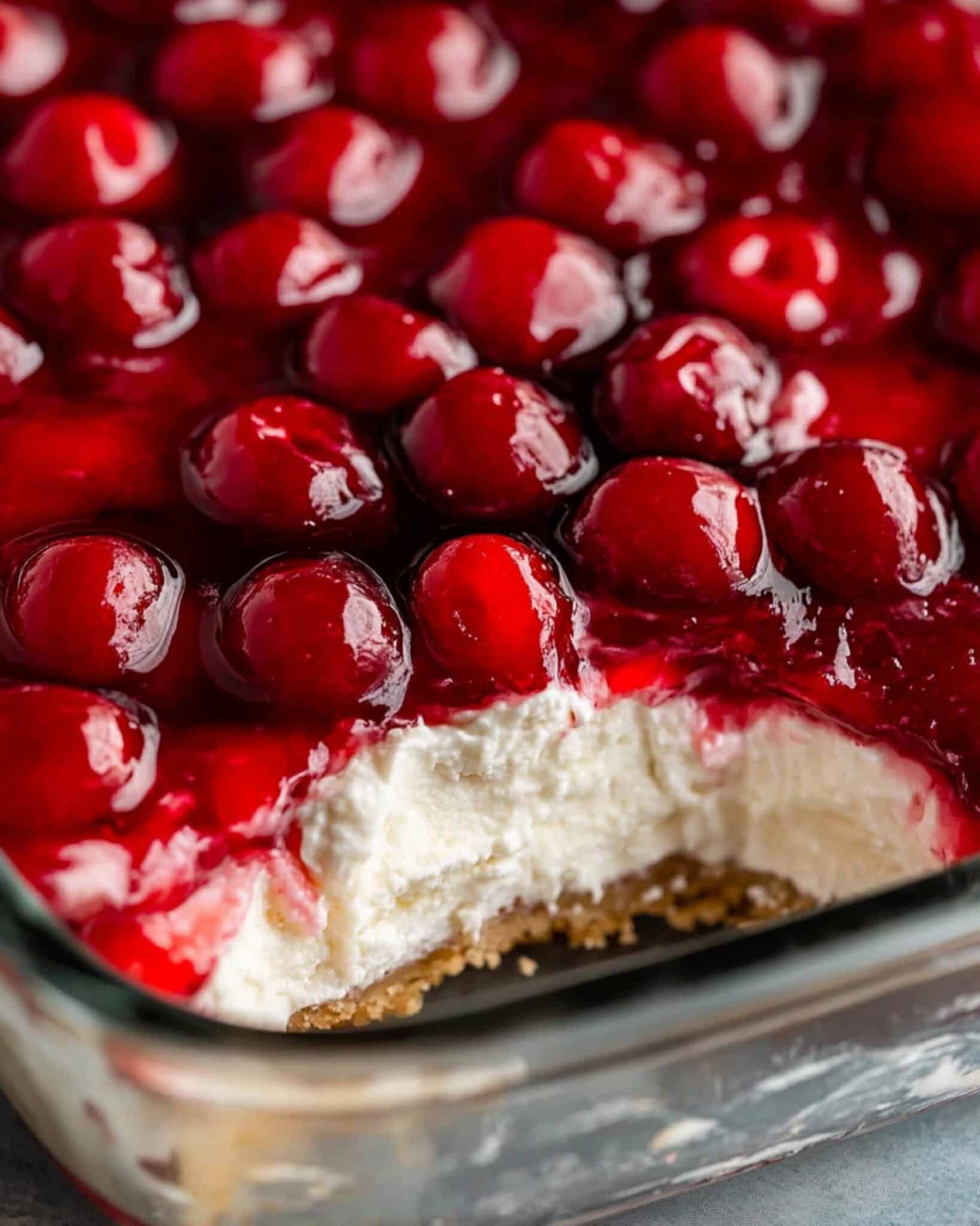Cherries in the Snow Dessert Recipe - YummyHere