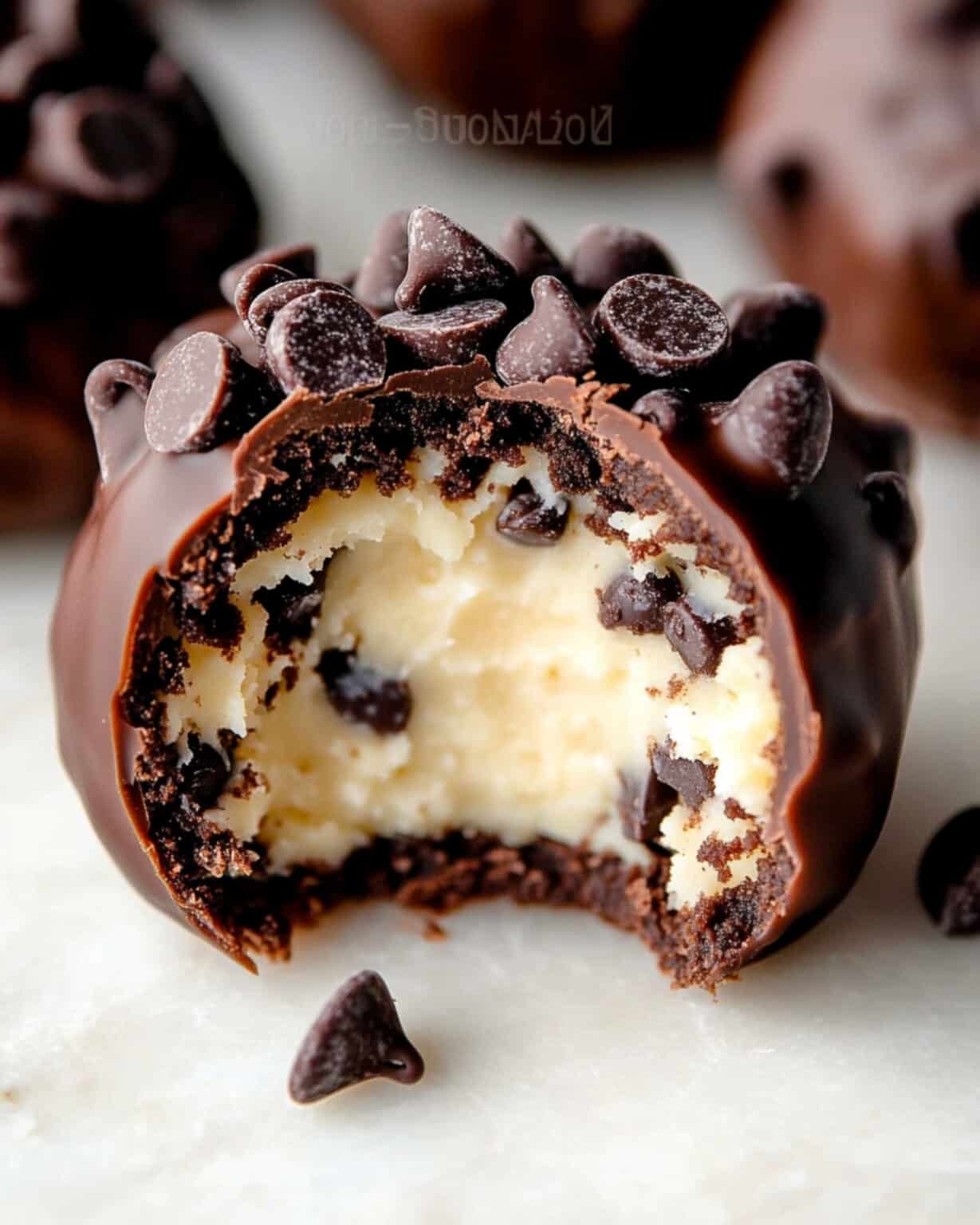 Chocolate Chip Cookie Dough Brownie Bombs Recipe - YummyHere