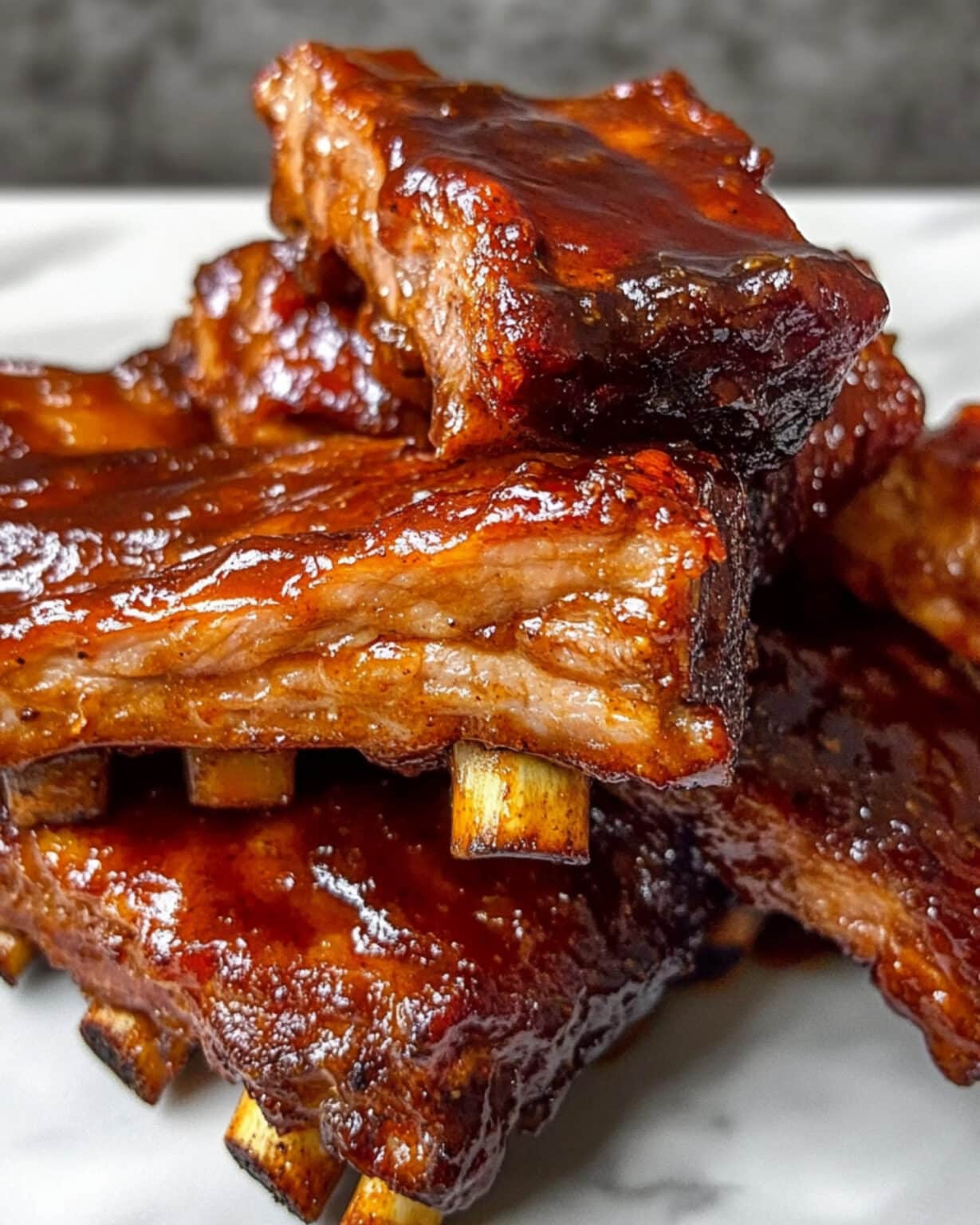 Crockpot Barbeque Ribs Recipe - YummyHere