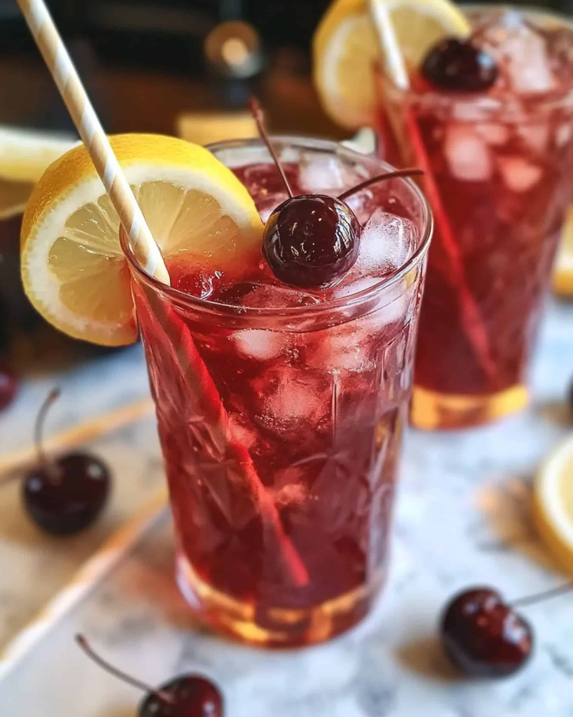 Easy Cherry Lemonade Recipe - YummyHere