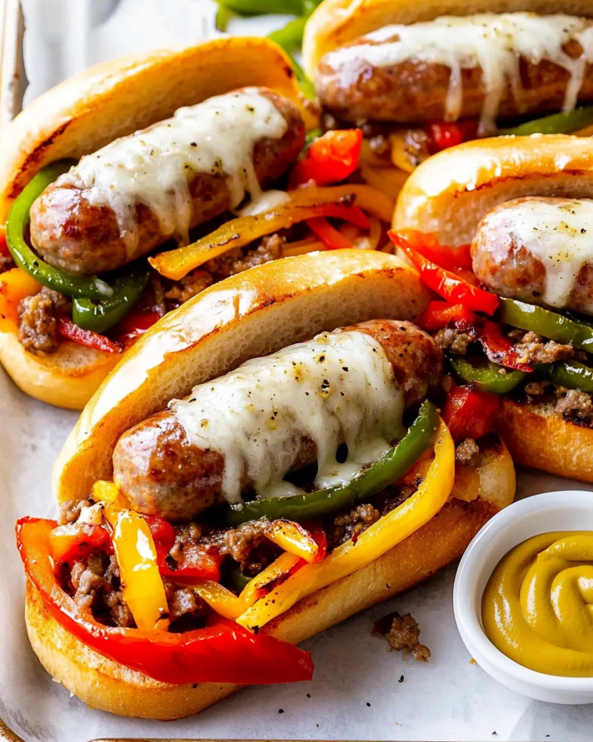 Italian Sub with Sausage and Peppers Recipe - YummyHere