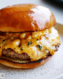 Smash Chicken Burger Recipe - YummyHere