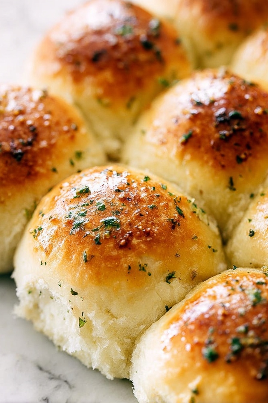 Garlic Herb Dinner Rolls – Fluffy, Flavorful Homemade Bread