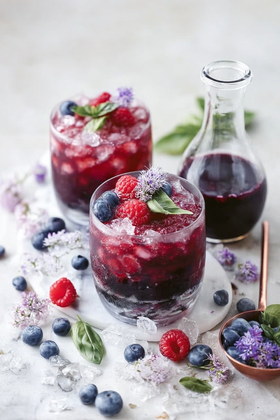 Honey Berry Kombucha Mocktail: Refreshing Fruit-Infused Drink