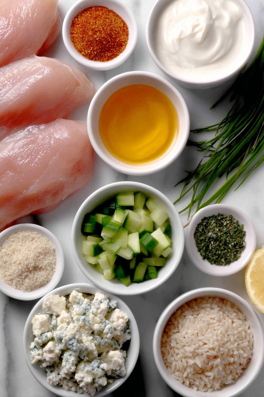 Buffalo Chicken Rice Bowls with Ranch Dressing – Flavorful & Easy