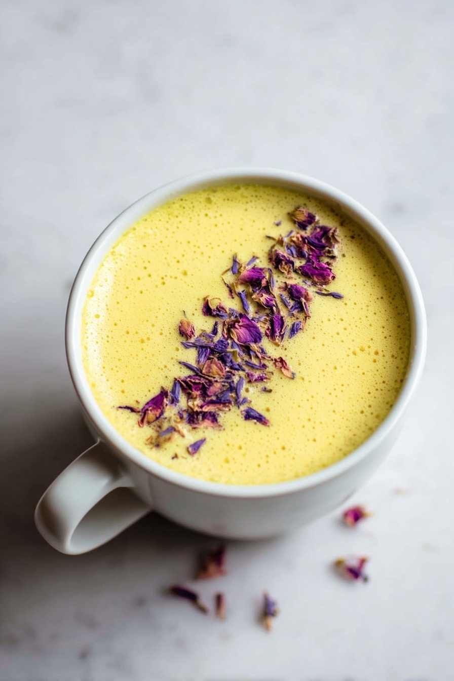 Golden Milk Latte with Turmeric and Ginger - Cozy Wellness Drink