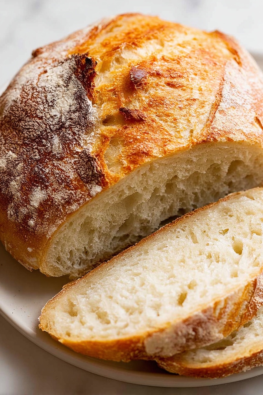 Easy No-Knead Artisan Yeast Bread: Simple, Crusty Homemade Bread